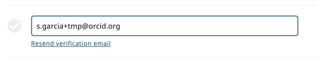 Managing associated email addresses – ORCID